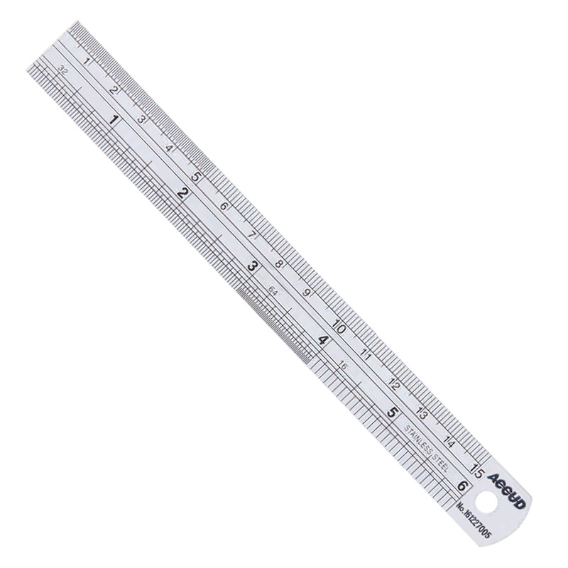 RULER 150MM S/STEEL 0.08MM ACC 0.5MM GRAD. - Mr Tool Guy