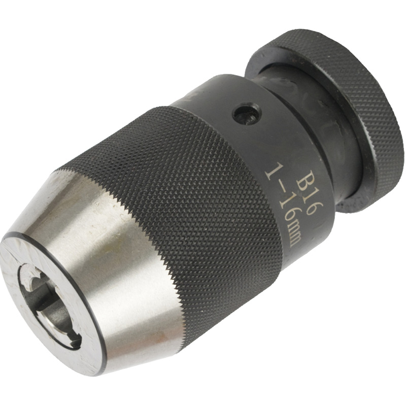 CHUCK PRECISION 16MM KEYLESS WITH LOCK B16 TAPER - Mr Tool Guy