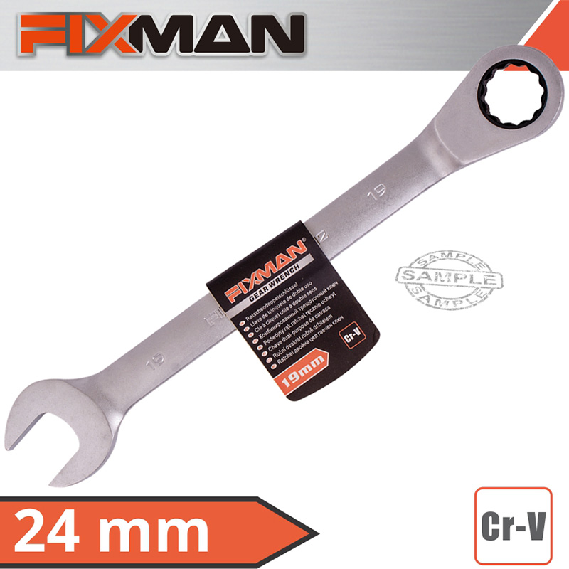 FIXMAN COMBINATION RATCHETING WRENCH 24MM - Mr Tool Guy
