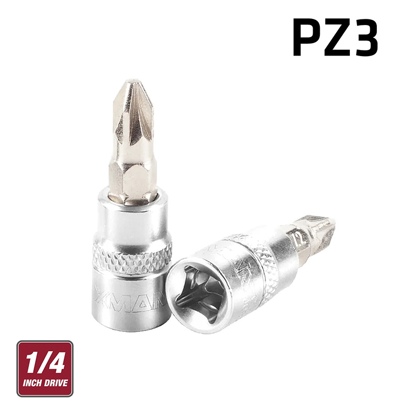 FIXMAN 1/4' DR.BIT SOCKET PZ3 POZI SCREWDRIVER BIT - Mr Tool Guy
