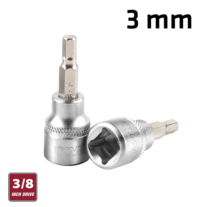 FIXMAN 3/8' DR.BIT SOCKET 3MM HEX ALLEN H3 - Mr Tool Guy