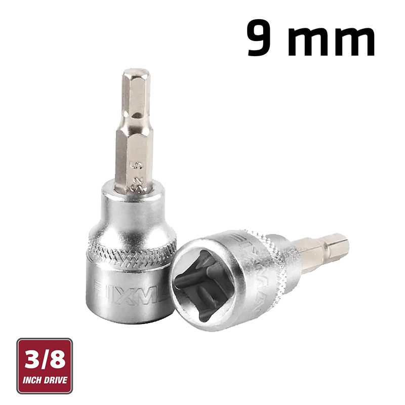 FIXMAN 3/8' DR.BIT SOCKET 9MM HEX ALLEN H9 - Mr Tool Guy
