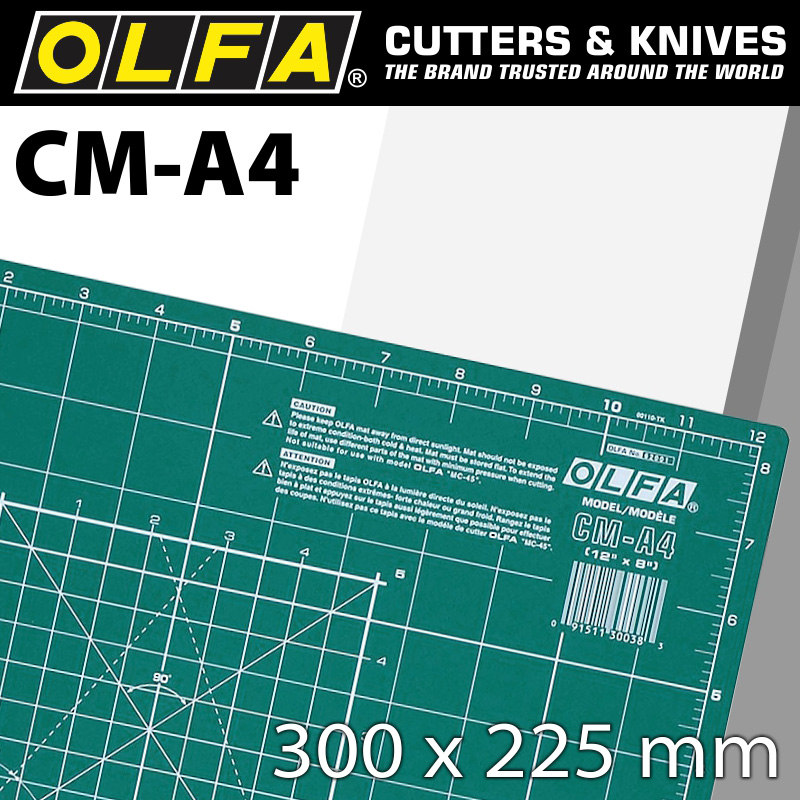 OLFA CUTTING MAT 225 X 300MM A4 CRAFT MULTI-PURPOSE - Mr Tool Guy
