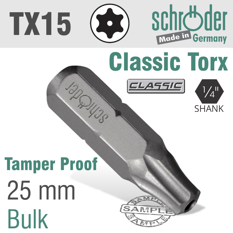 TORX TAMPER RESIST T15H X 25MM - Mr Tool Guy