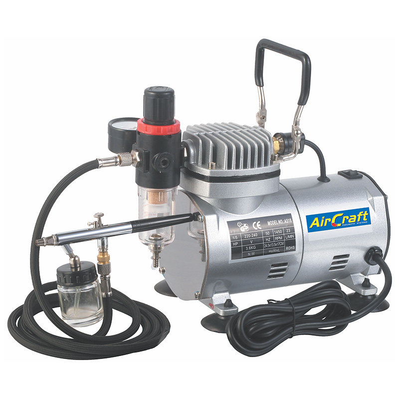 COMPRESSOR WITH AIRBRUSH KIT AND HOSE - Mr Tool Guy