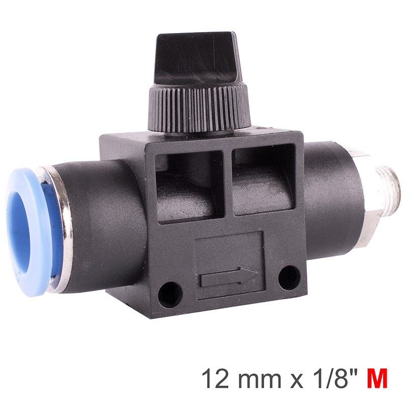PU HOSE FITTING VALVE 12MM X 1/8'M - Mr Tool Guy