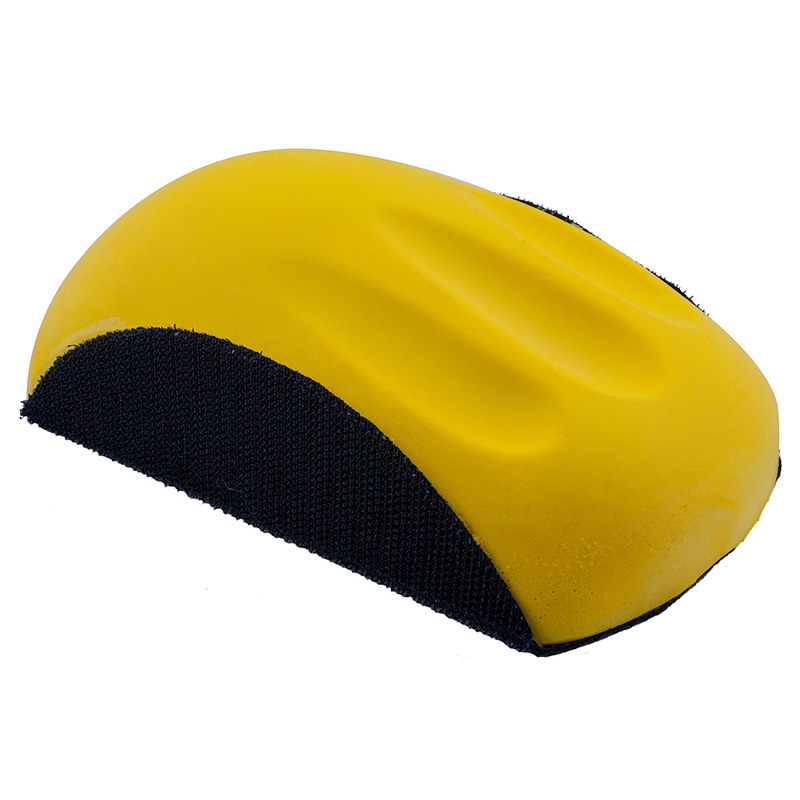 HAND SANDING BLOCK ROUND 6' HOOK & LOOP SYSTEM - Mr Tool Guy