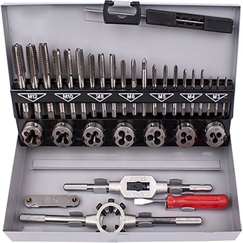 TAP AND DIE SET 32PCE 3-12MM HSS IN STEEL CASE - Mr Tool Guy