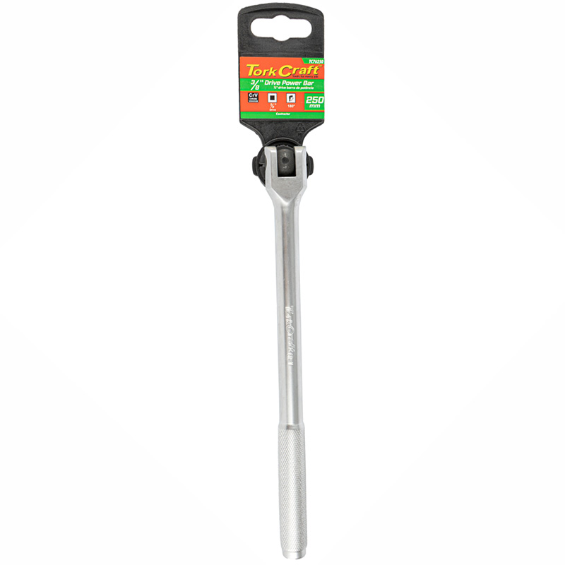 POWER BAR 3/8'M DRIVE 250MM SWIVEL HEAD STEEL HANDLE SOCKET - Mr Tool Guy